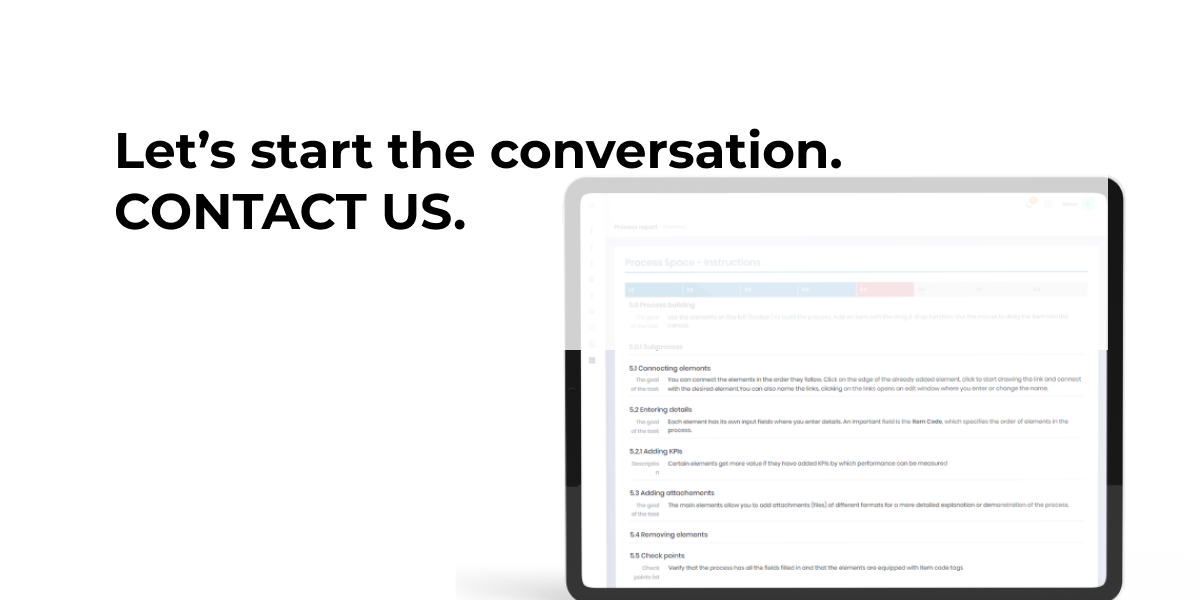 Contact us | Let's start the conversation | Process Space